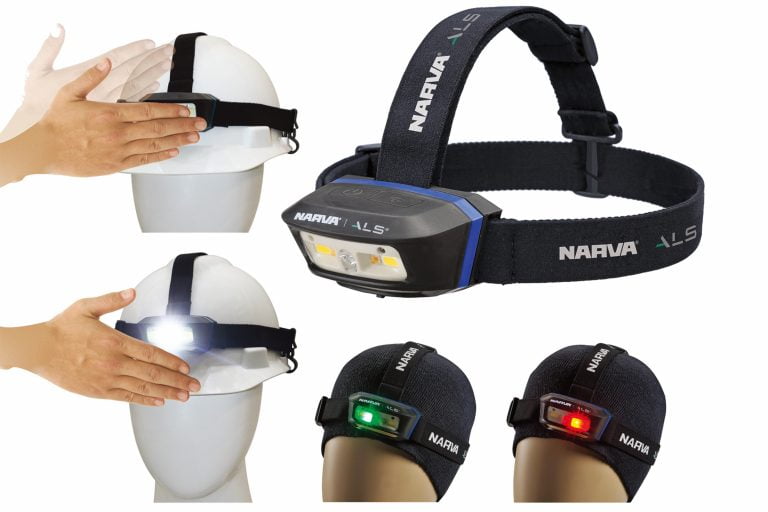 Narva multi-colour ALS Head Torch has Multiple Applications
