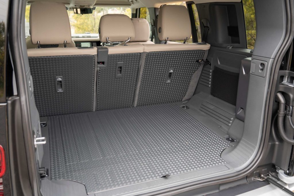 Land Rover Defender boot area - OzRoamer