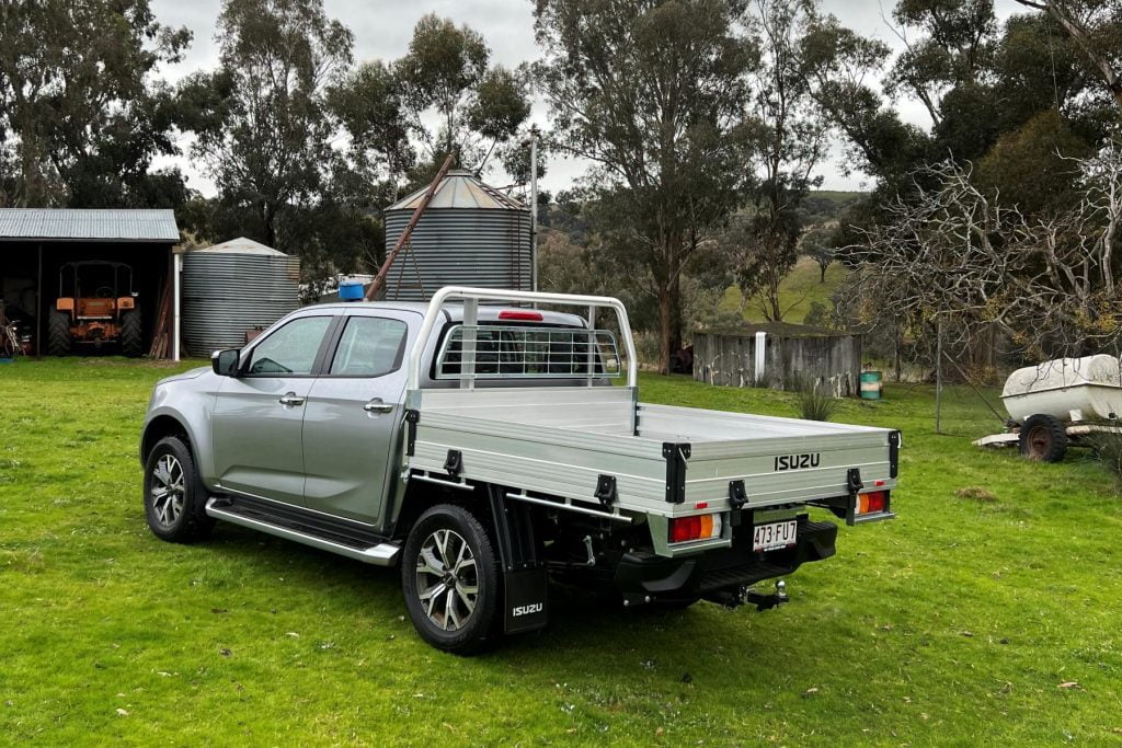 Isuzu LS-U Cab Chassis 4WD Ute on the farm 2023